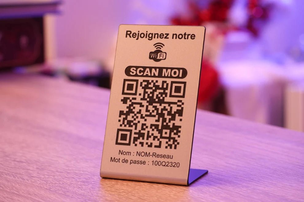 Gold QR code plates – Unisign